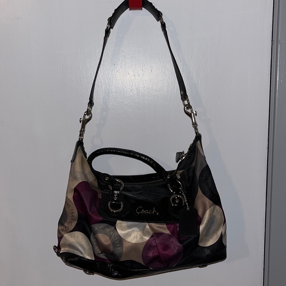 Authentic Coach Bag. Leather Detail With Multi Colore… - Gem